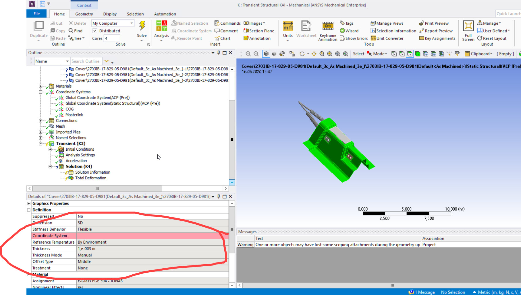 Missing Coordinate System Missing Coordinate System