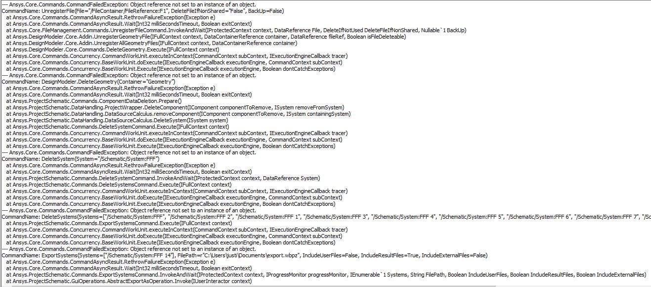 Ansys 2020 R1 Error Object Reference Not Set To An Instance Of An Object