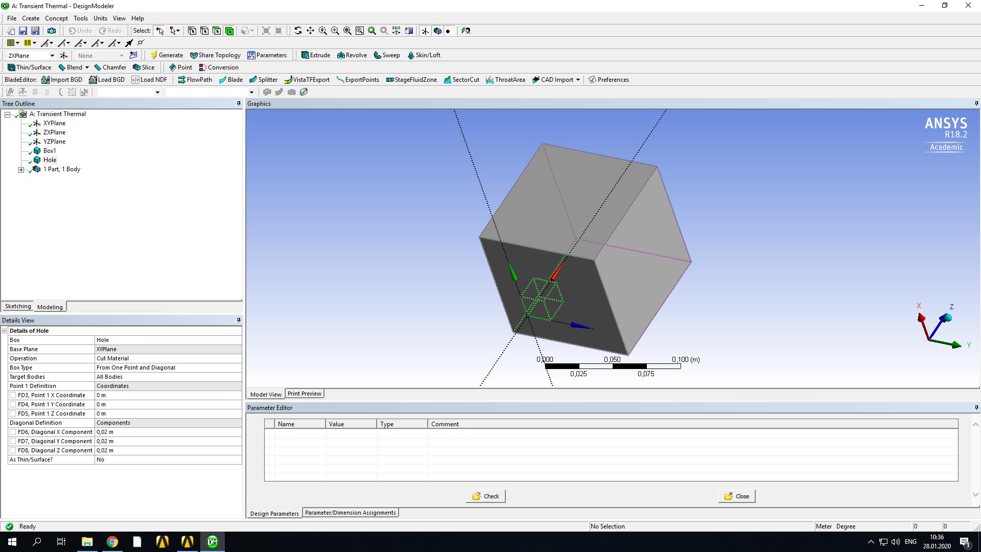 How To Create Pattern For Cut Material Body In Designmodeler