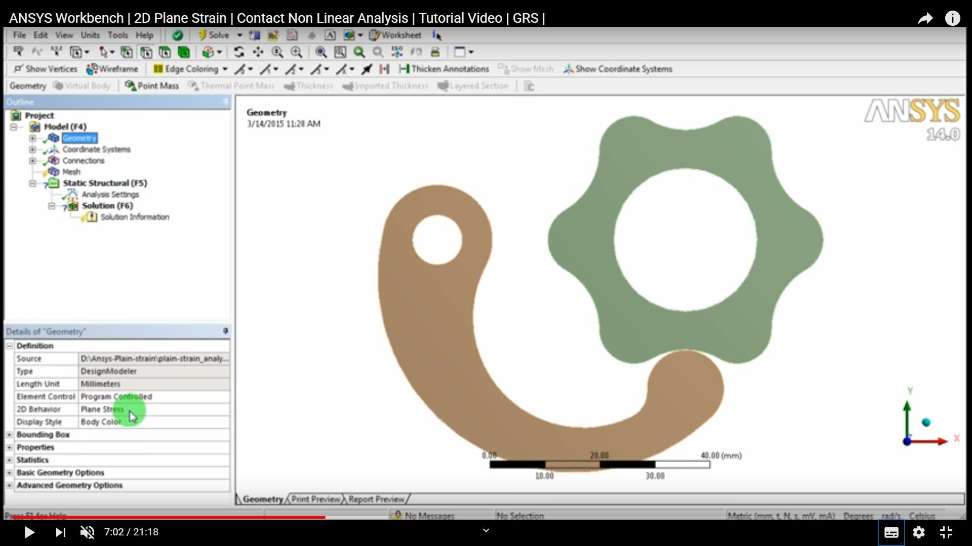 2d model ansys 15 - sapjeergo