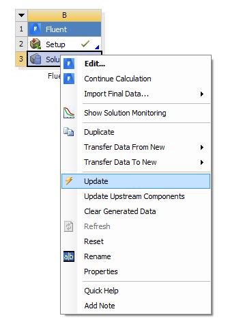 Run Fluent adjoint solver in workbench