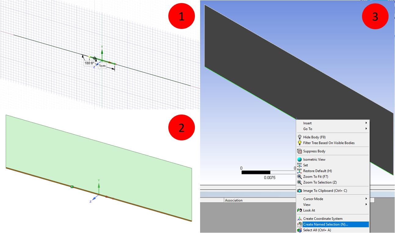How to draw and define non-merge line on the fluent mesher software