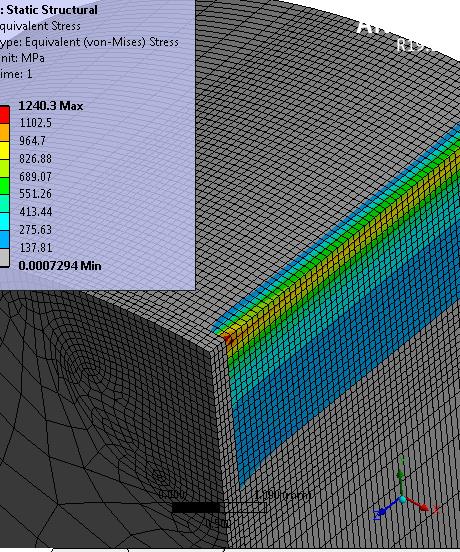Applying Diamterically Fixed Support To Cylinder Face — Ansys Learning