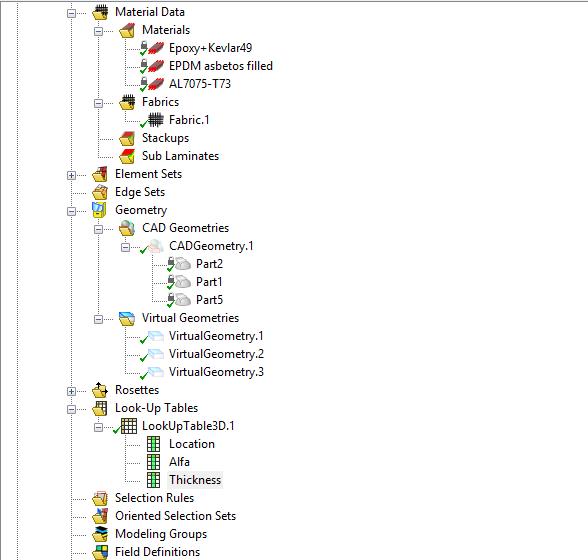 ACP look-up table excel definition