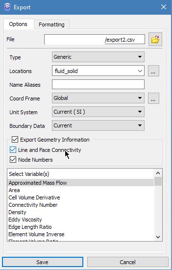 Fluent Export Solution Data With Mesh Connectivity