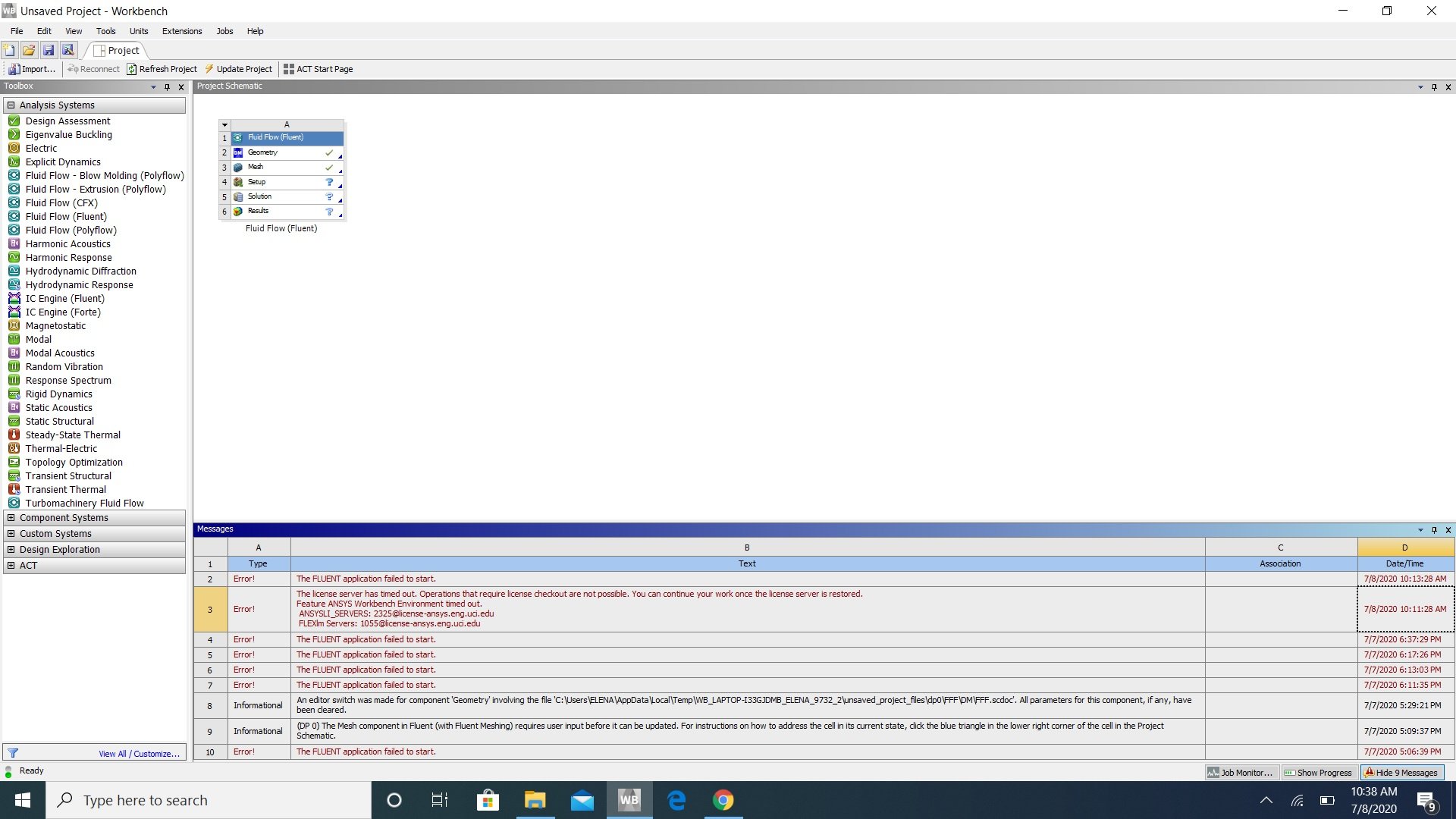 Ansys student fluent - campdsae