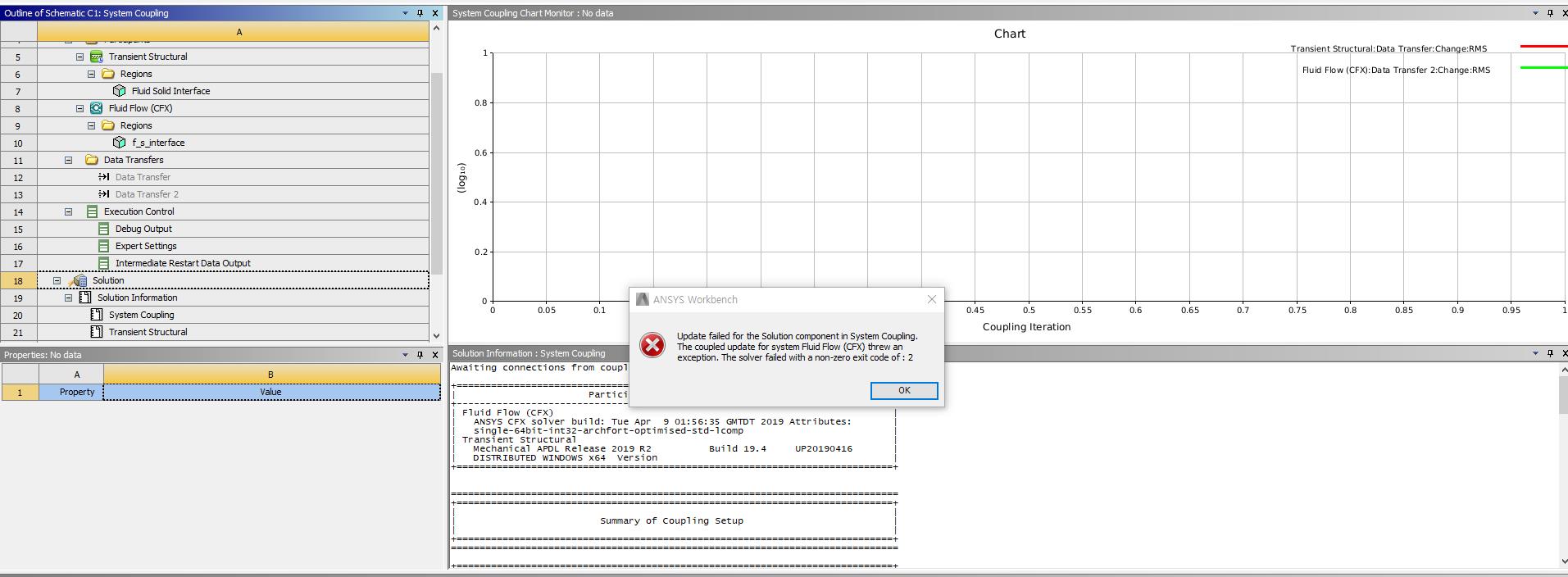 Error in System Coupling (during FSI using CFX and Mechanical)