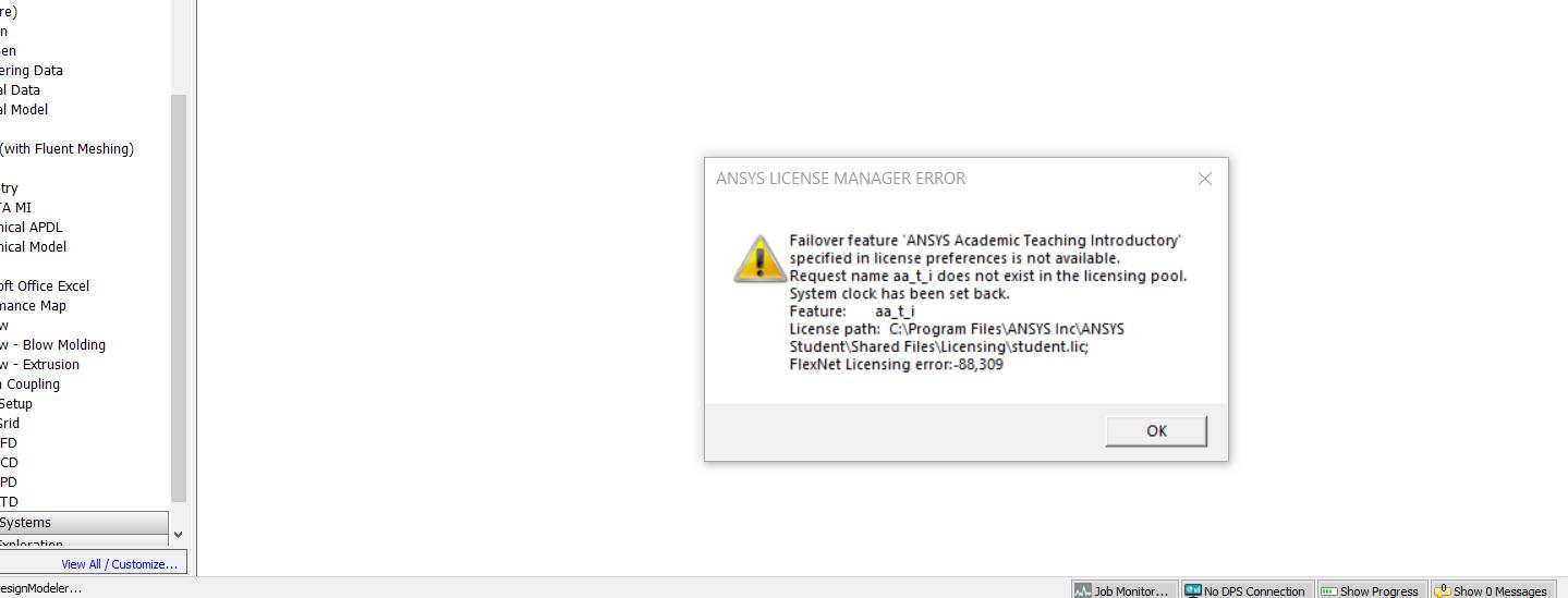 No Valid License File Error