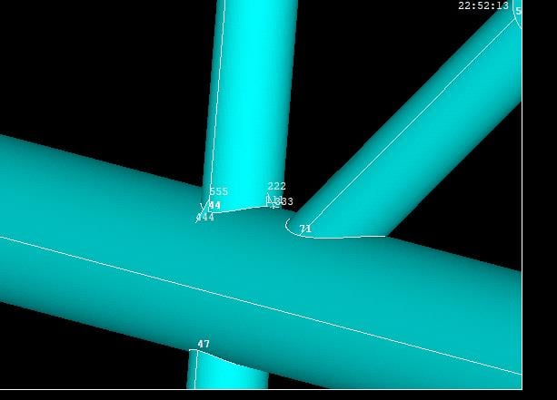 Creation of weld geometry at circular hollow section