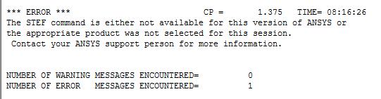 STEF – error