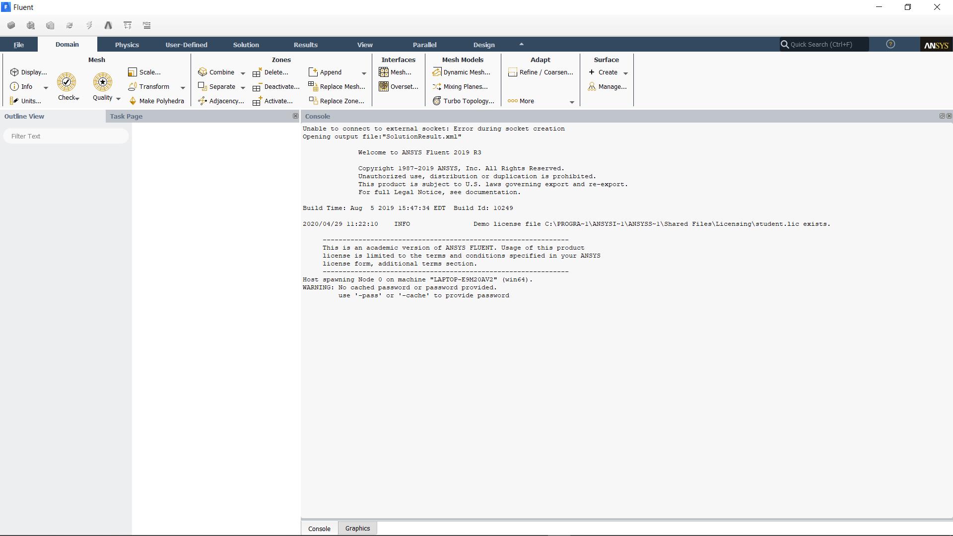 FLUENT application Failed to start in 19R3 version