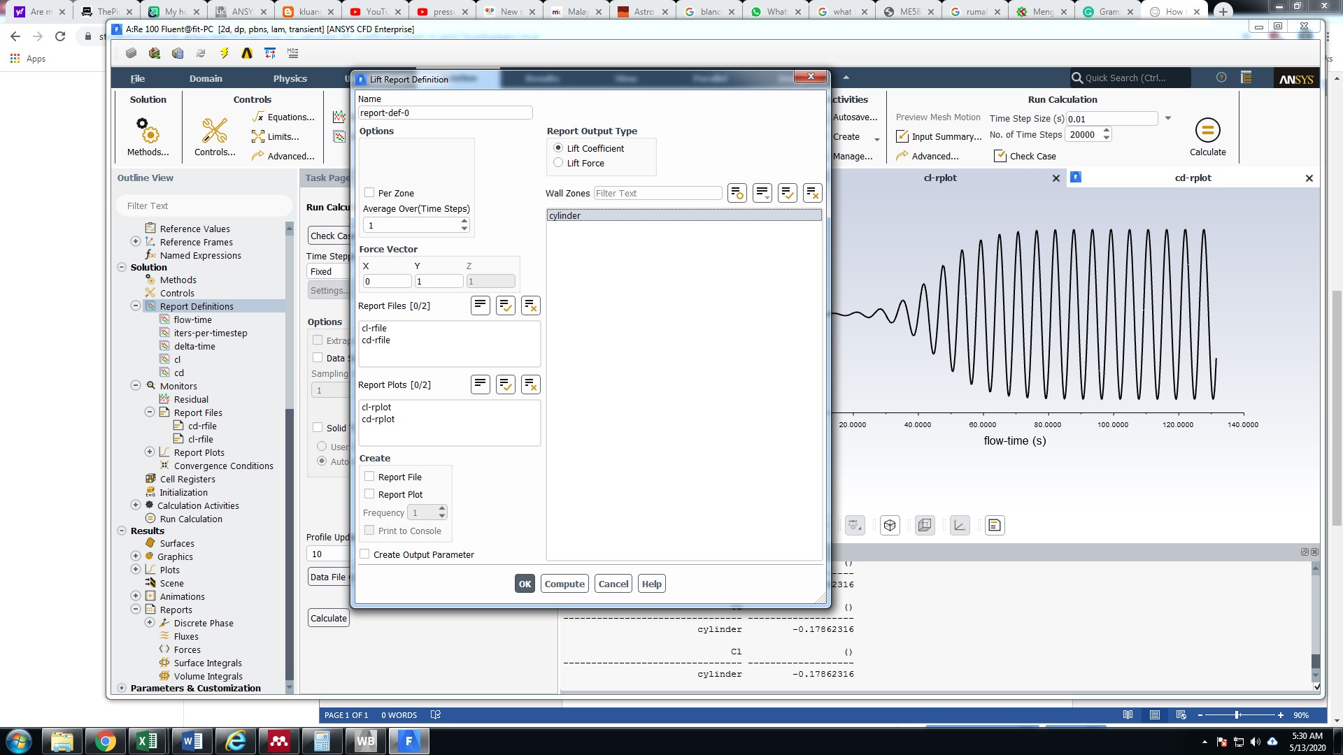 How to calculate lift coefficient from Cl plot — Ansys Learning Forum How to calculate lift coefficient from Cl plot — Ansys Learning Forum