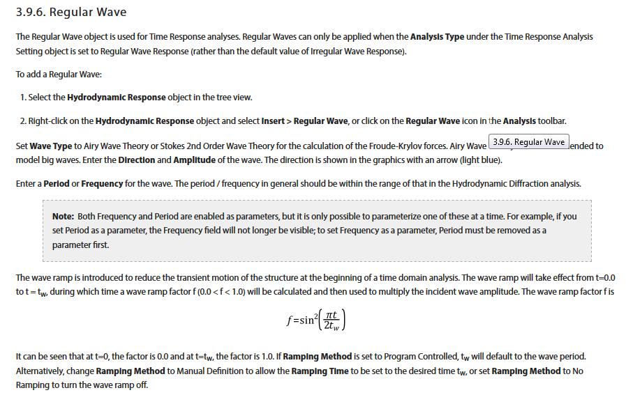 aqwa hydrodynamic diffraction wave model