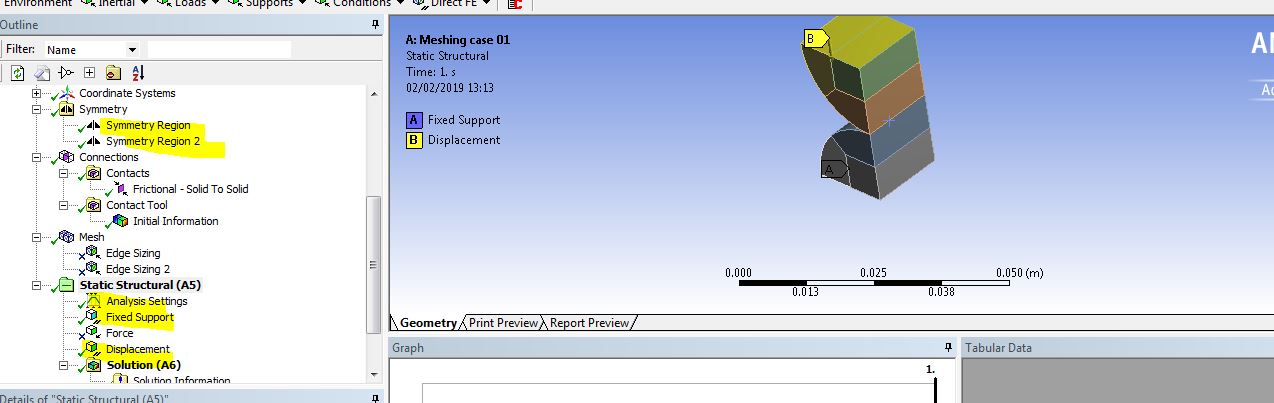 Meshing in contact problem