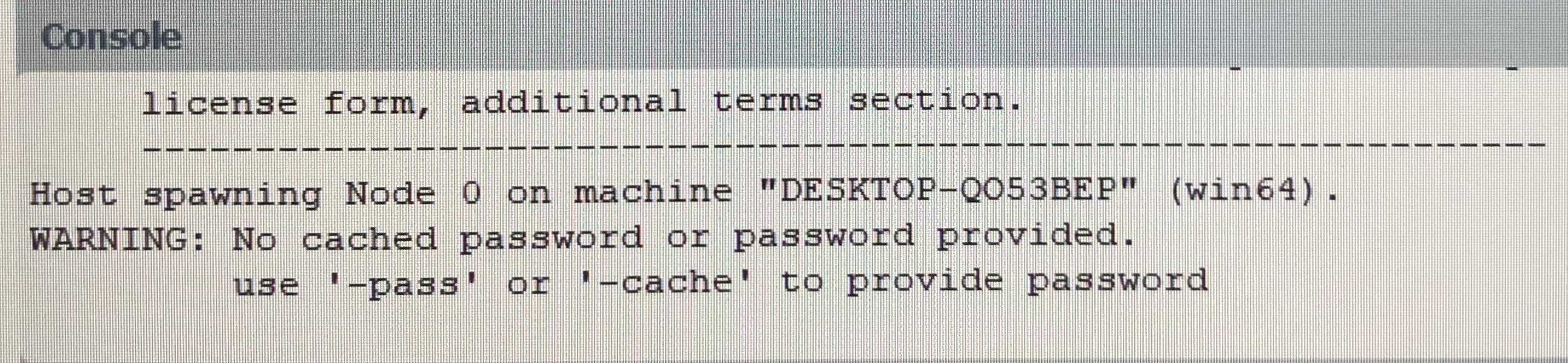 Fluent application failed to start