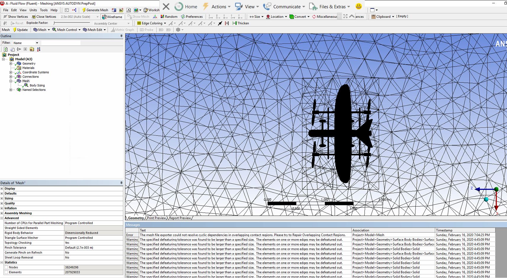 Mesh Update Fail