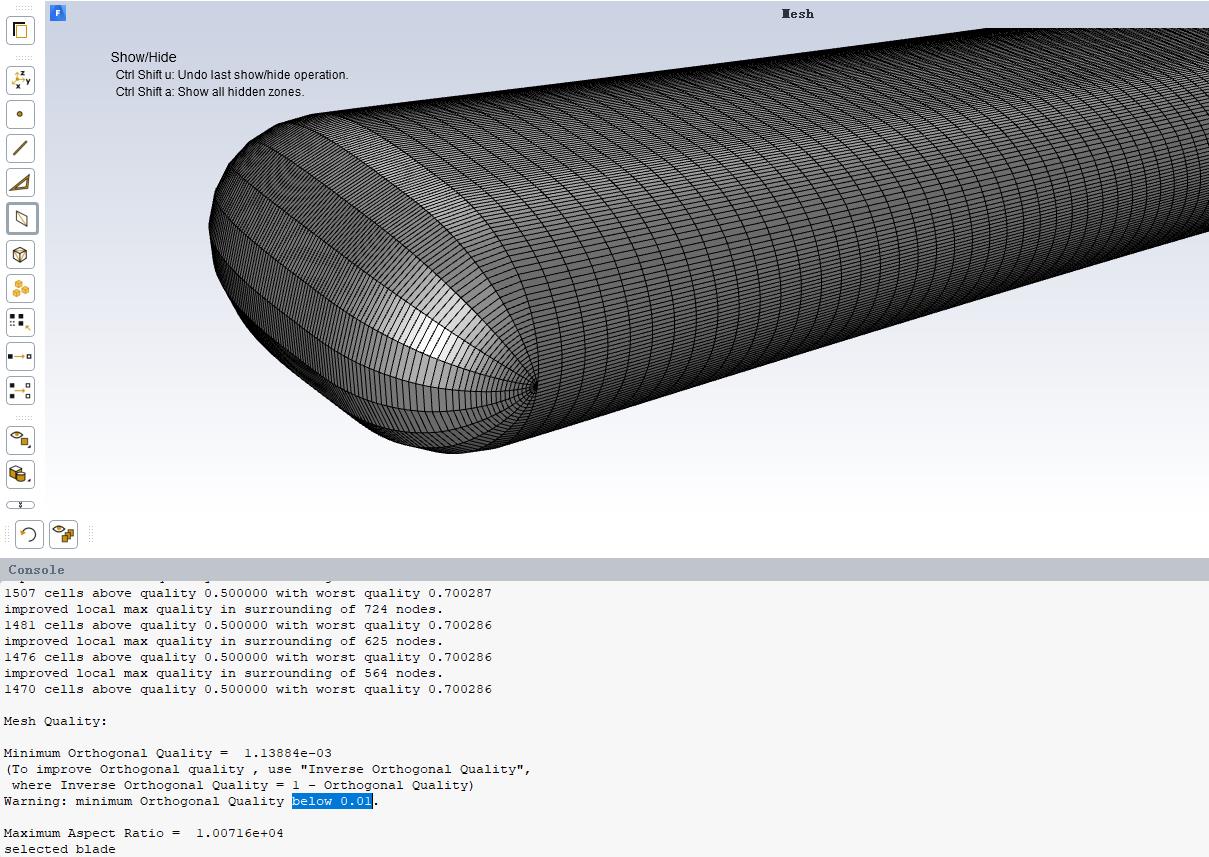 How can I deal with the mesh with enough Skew Quality but very low ...