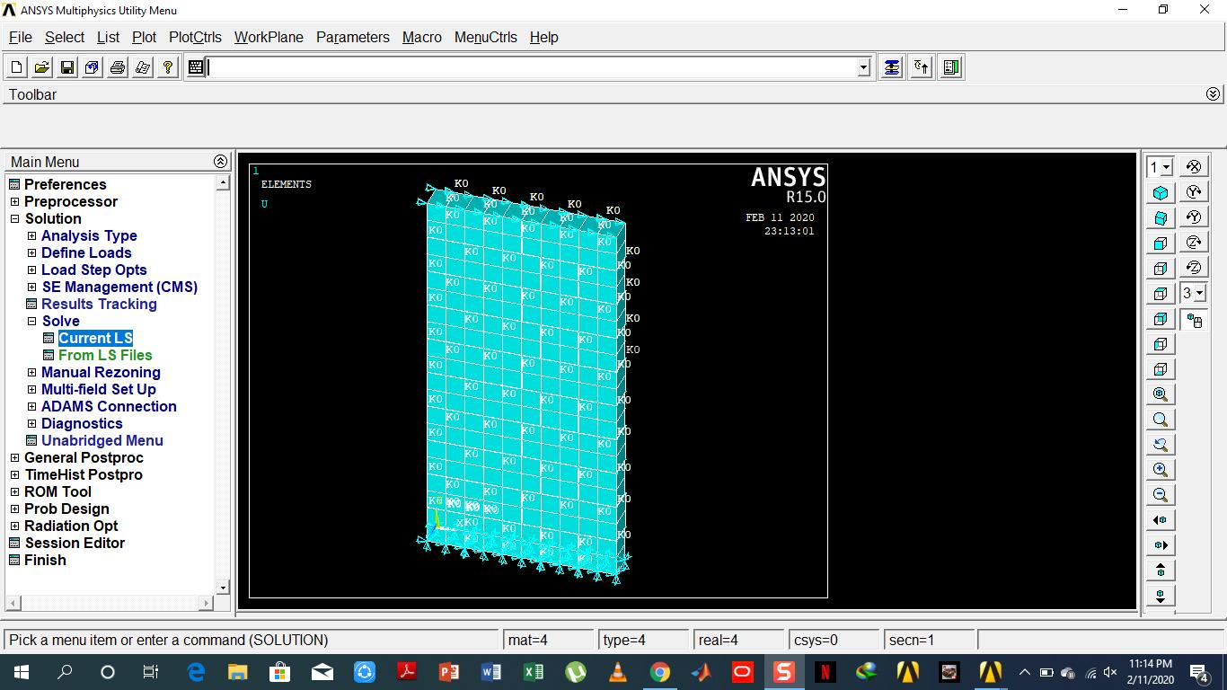errors in solution of nonlinear analysis of a masonry wall.