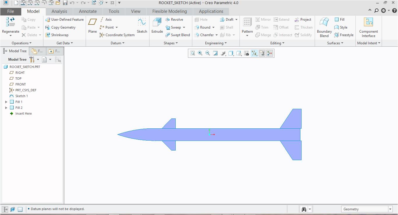 Sizing mesh elements of a Rocket body for y plus : icem