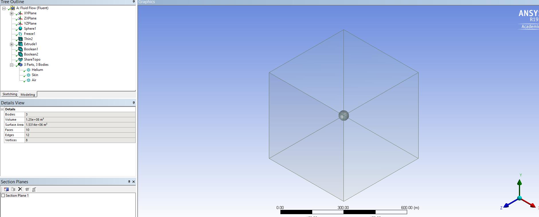 Meshing low thickness region