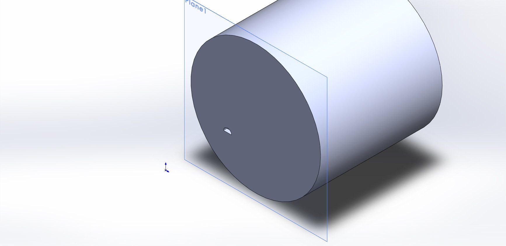 Subtracting a a semi-elliptical hole at a specific position of a ...