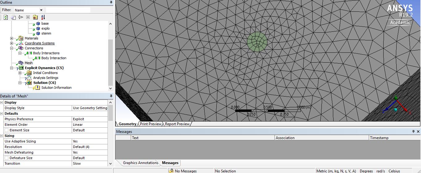 Explicit: pyramid mesh
