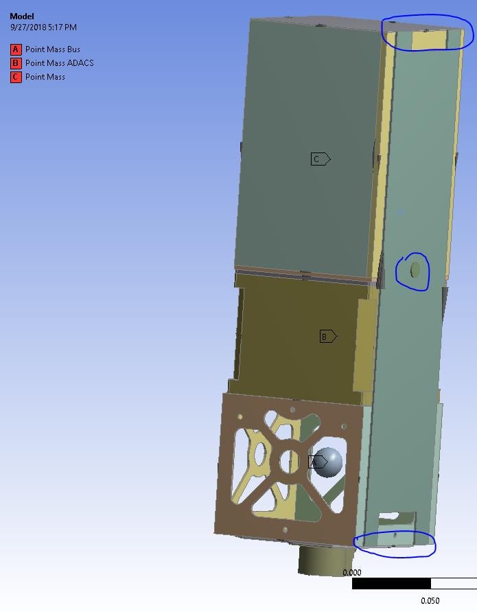 Solar panel flying off modal simulation