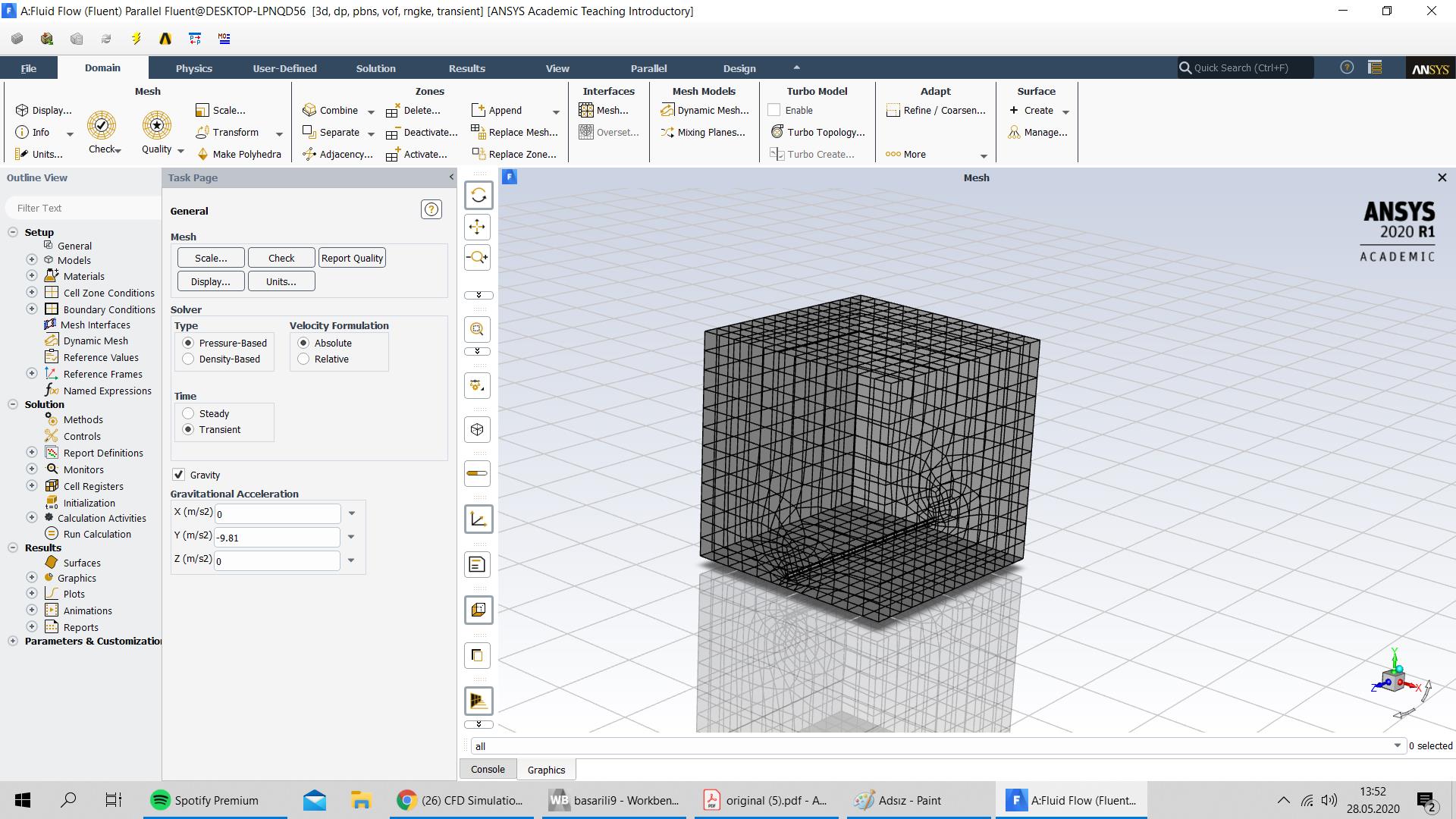 Ansys 2020R serial processing