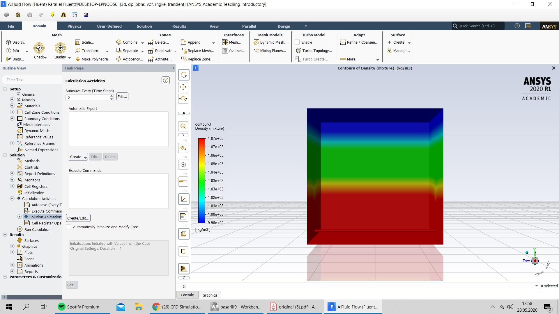 Ansys 2020R serial processing