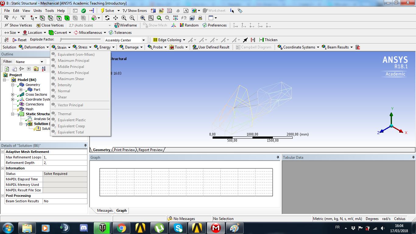 I can only insert Total and directional deformation in the solution.