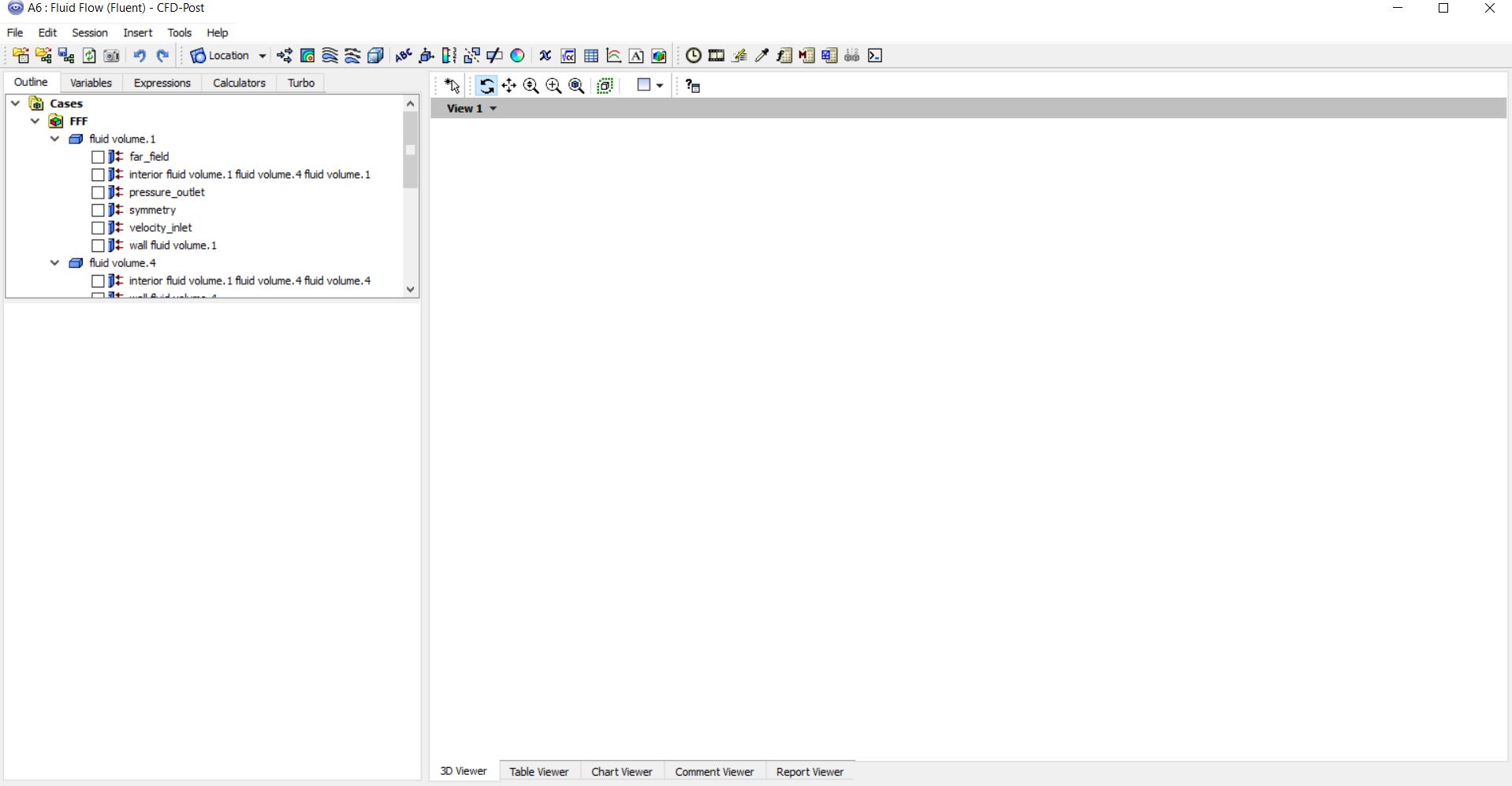White screen appears on cfd post 3d viewer while trying to run results ...