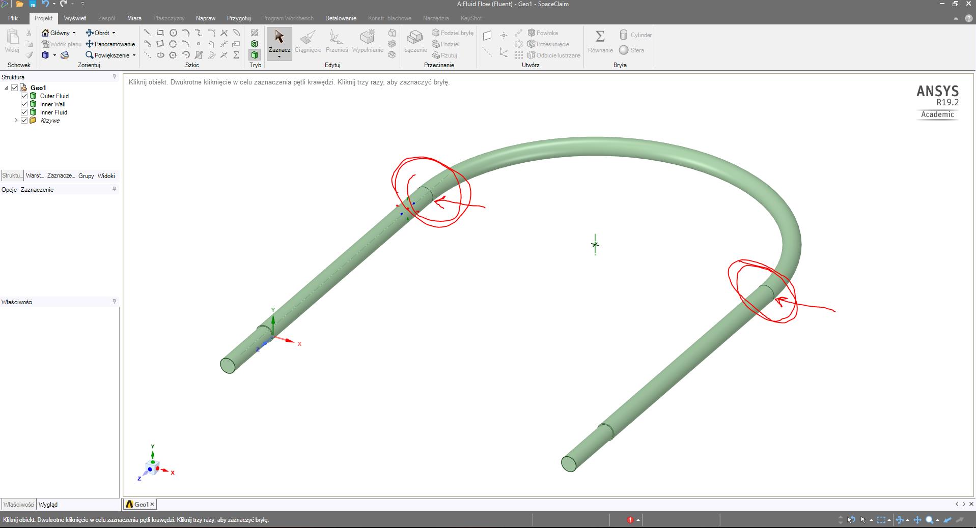 Geometry of double u-pipe heat exchanger, question