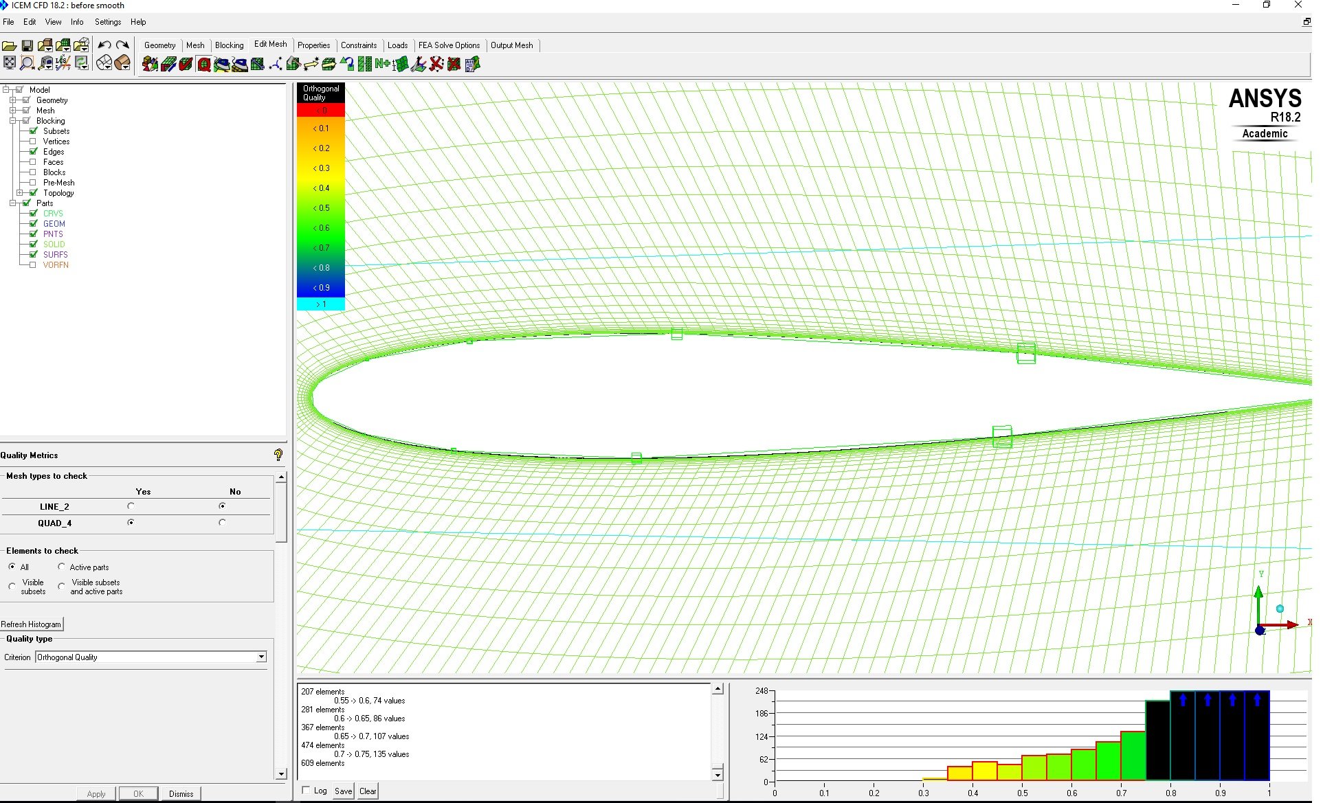 structured c mesh over aerofoil naca0012 using ICEM — Ansys Learning Forum