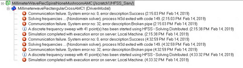 Communication and pipe errors