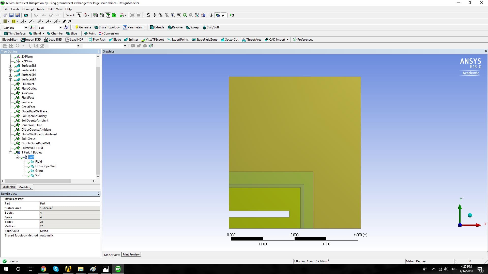 Creating a Common Wall on Fluid flow