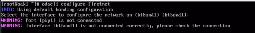 Network not working on ODA X9-2 systems when i am trying to configure ...
