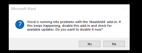 Oracle BI Publisher Add-in in MS Word isn't working after the Microsoft 365 patch update ...