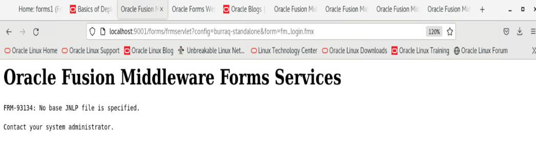 While Running My App Getting The Error Frm 93134 No Base Jnlp File Is Specified — Oracle Mosc