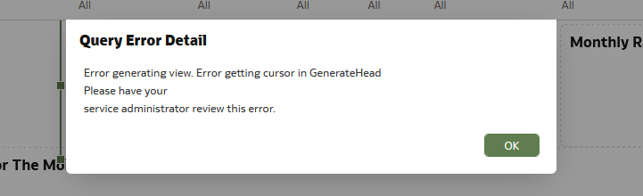Error Getting Cursor In Generatehead — Oracle Mosc