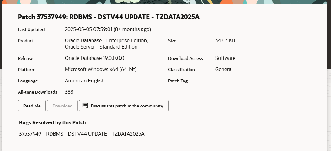 Unable to download Patch 37537949 (DSTV44) — oracle-mosc