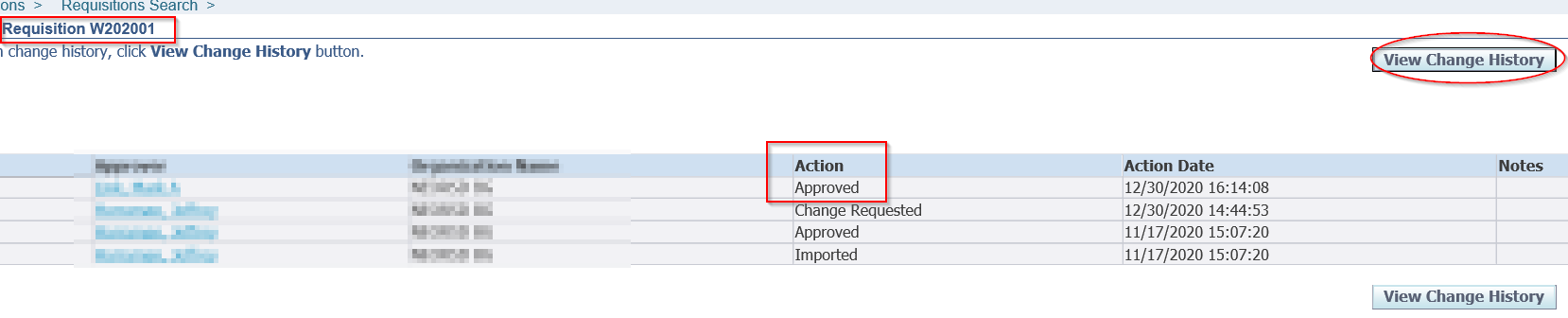 Purchase Requisition Approval Status Shows Approved But In Change History Shows Overall status ...