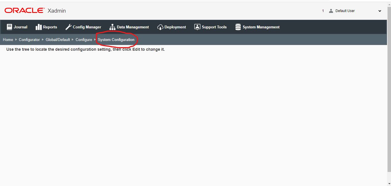 In Xadmin V20 Ui Not Getting Any Configuration In System Configuration 9913