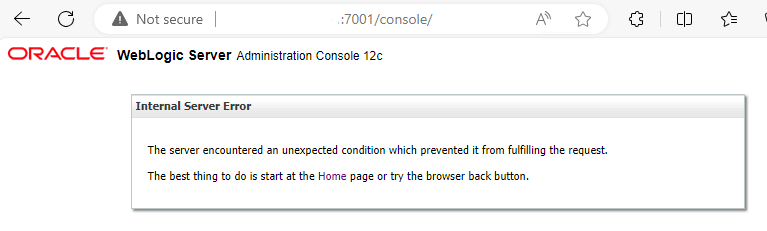Weblogic 12214 Console Wont Open — Oracle Mosc 0456