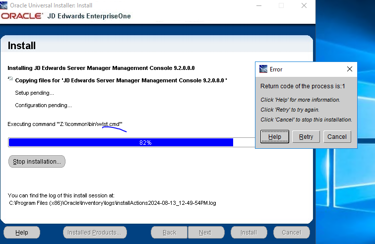 Server Manager Installation Error What Is The Workaround — Oracle Mosc 