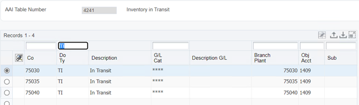 P4205 Form-Confirm Shown Rows Create Wrong G/L document CO when in transit — oracle-mosc