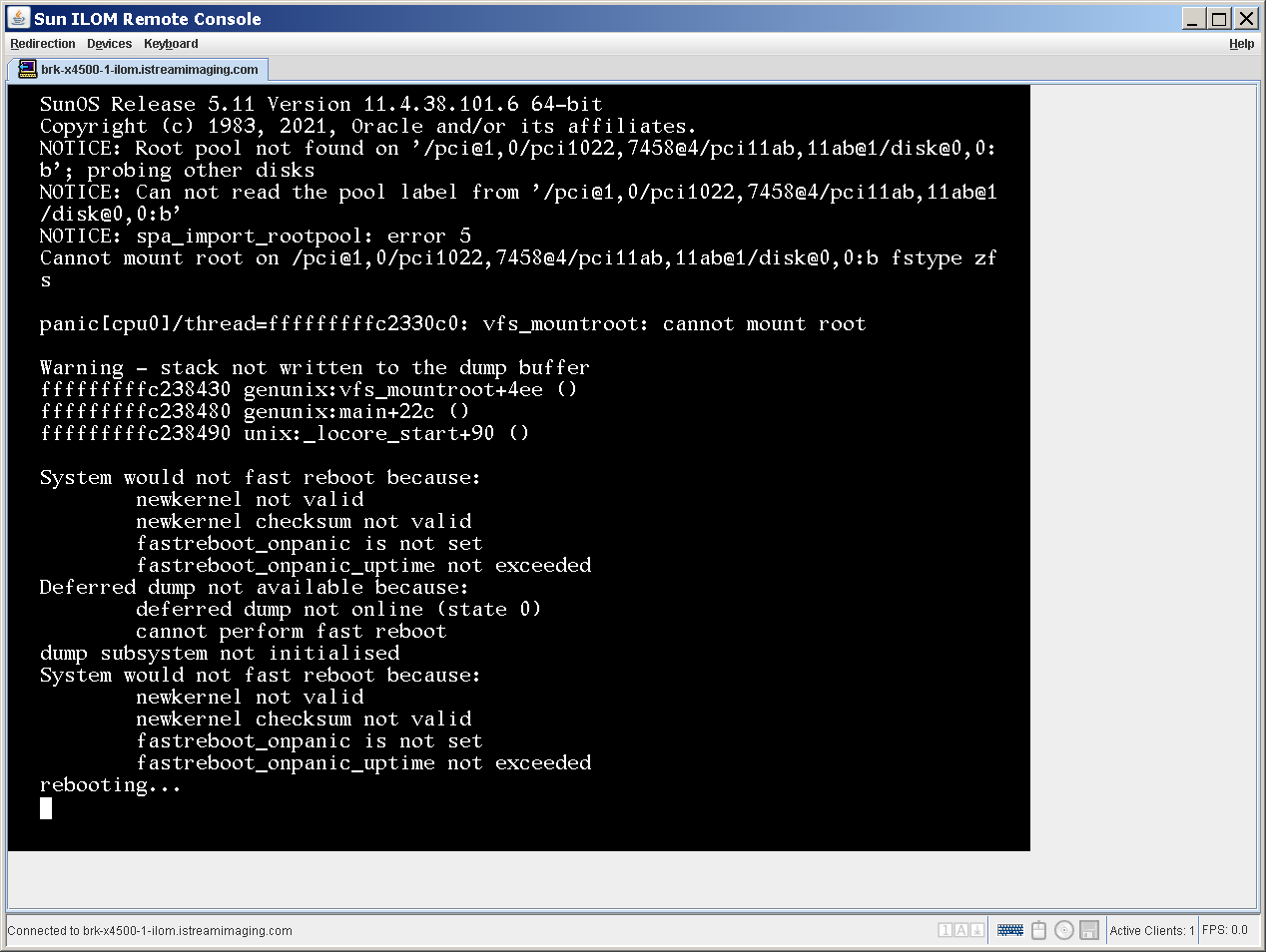 "can not read the pool label from ' ', NOTICE spa_import_rootpool: error 5 — oracle-mosc