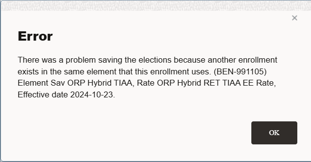 Is It Possible To Edit The Delivered Error Messages In Oracle Cloud Hcm Benefits — Cloud