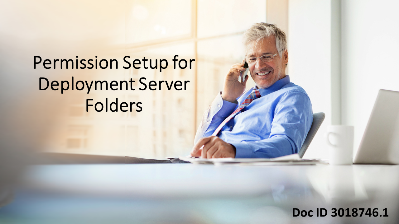 New KM Document About Permissions for Folders on the Deployment Server ...