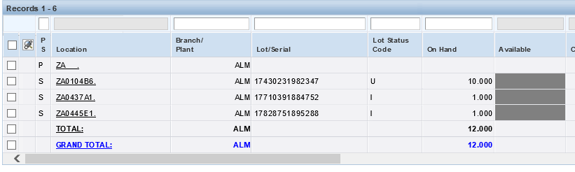 E9.0 - Lot hold | JDELIST.com - JD Edwards ERP Forums