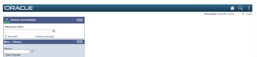 Fluid Header after login not showing the NavBar — oracle-mosc